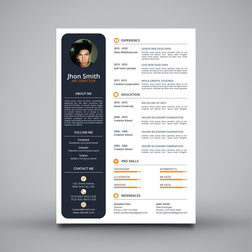 Jasa Desain Resume / CV Minimalis