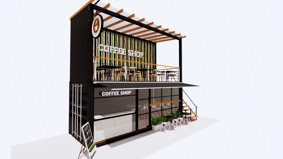 Desain DED, interior dan eksterior dan RAB