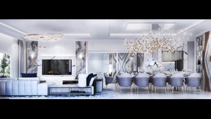 Interior Design // 3D Render Perspective , 2D Drawing