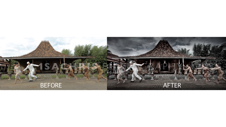 Photo Editing Warna - Touch Up - Ganti Background - Simple Compositing
