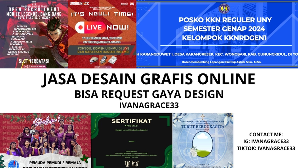 Desain Konten Sosial Media Online dengan Gaya Tech, Fun, Modern