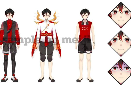 Model Separate Parts Vtuber (โมเดลวีทูปเบอร์แยกพาร์ท)