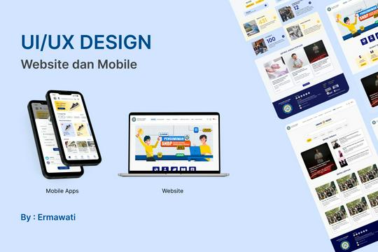 Web dan Mobile apps Design Elegan dan Modern