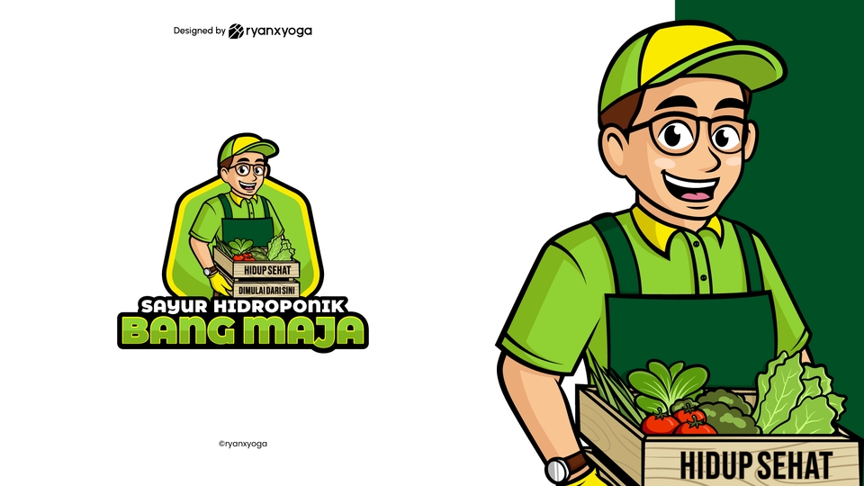 Desain Logo Karakter Ilustrasi - Bebas Revisi Sampai Jadi