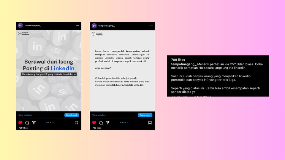Jasa Copywriting content, caption instagram dan content planner untuk social media