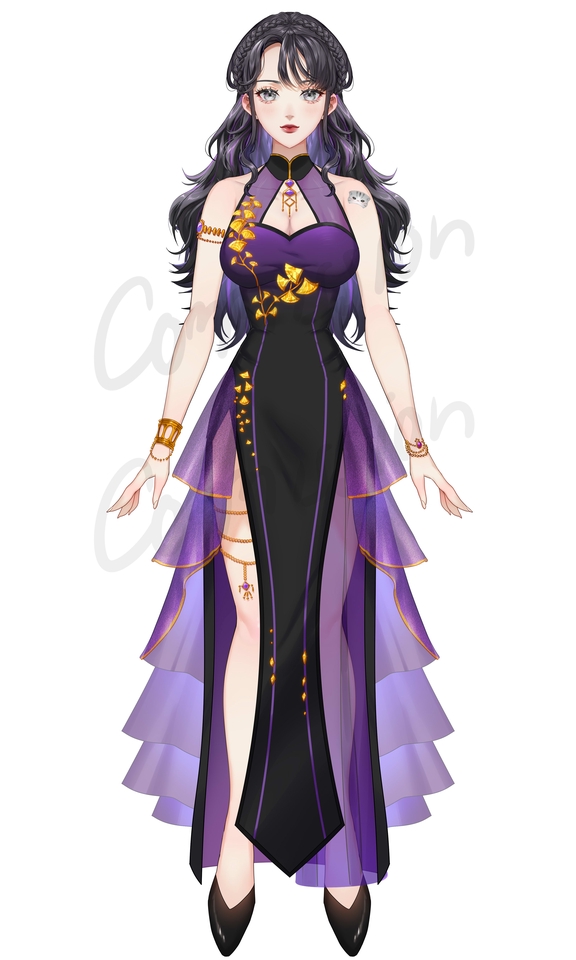 รับวาดโมเดล Vtuber, Character sheet