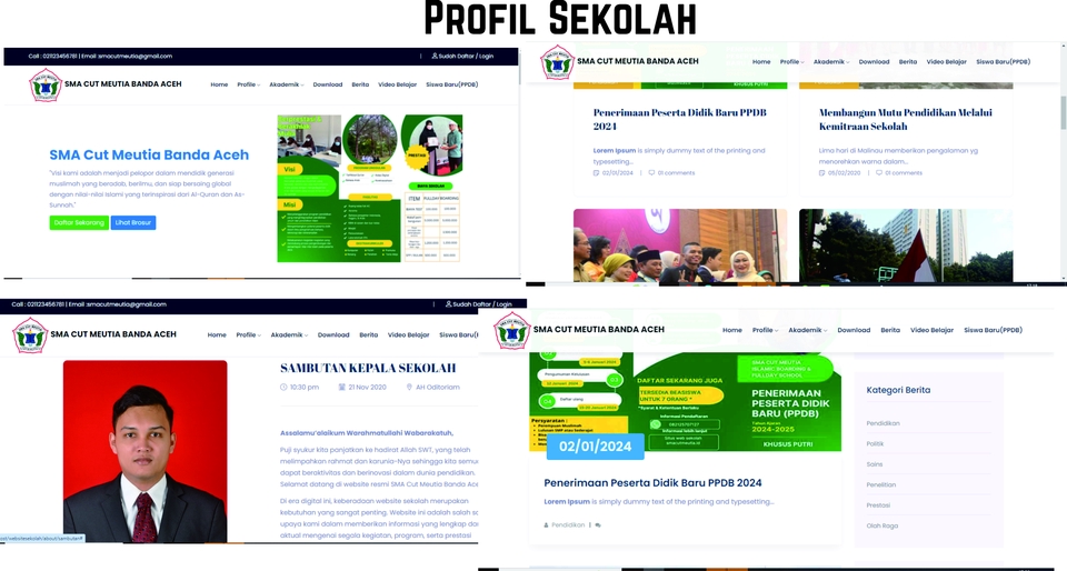 Pembuatan Website Profil dan Sistem Penerimaan Siswa Baru (PPDB) untuk ...