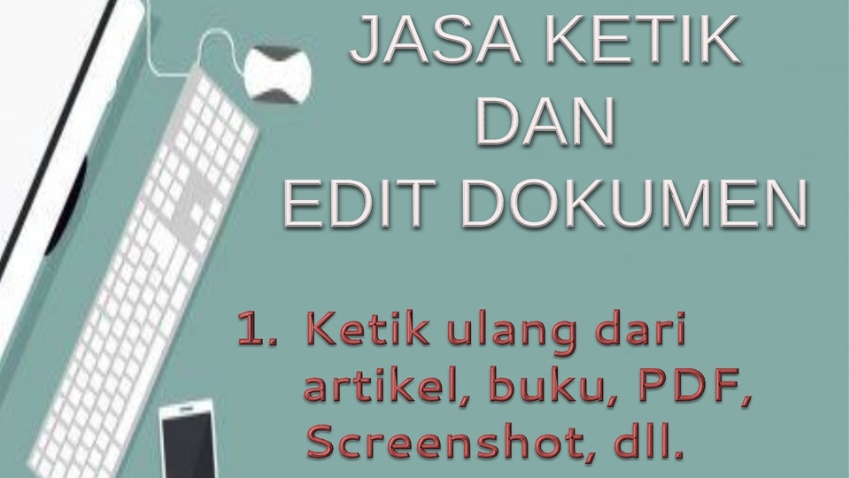 Jasa Ketik Tugas, Makalah dan Edit File, 1 Hari Jadi