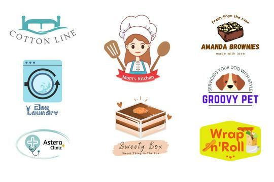 Logo UMKM / Sticker & Logo Online Shop / Logo Perusahaan / Restoran