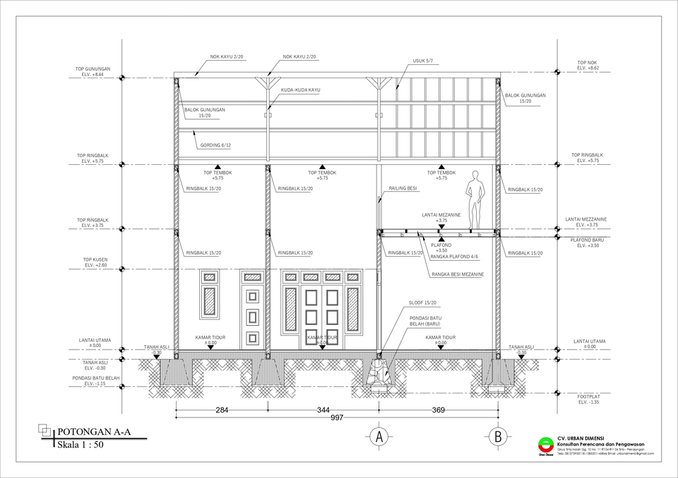 2D AutoCAD Drawing and Estimating Cost