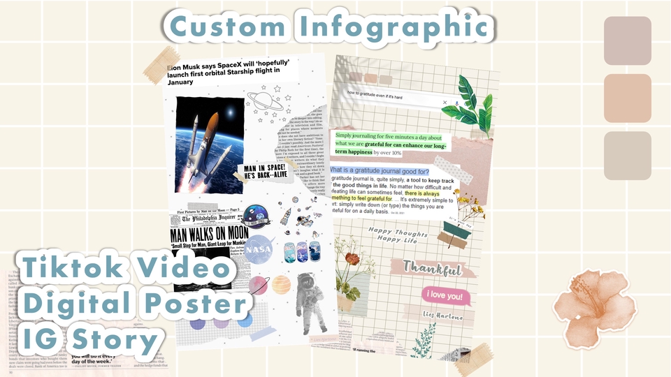 MoodBoard Infografis Estetik Custom untuk Tugas/Catatan/IG Story (5-6 ...