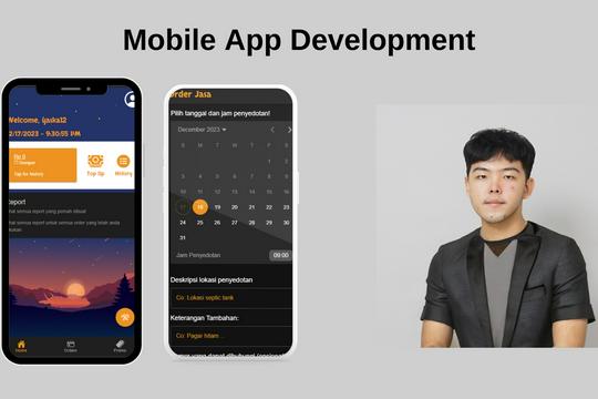 Jasa pembuatan aplikasi fullstack (website, desktop + mobile) menggunakan flutter