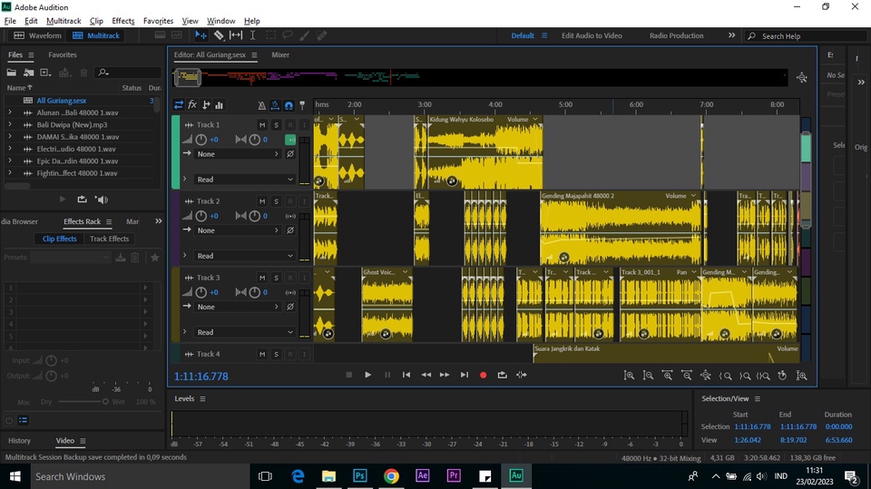 Editing VO Event Grand Opening