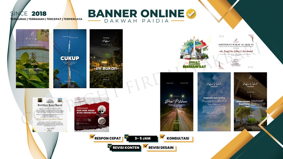 Flyer Kajian, Poster Dakwah, Flyer Perayaan dan motivasi