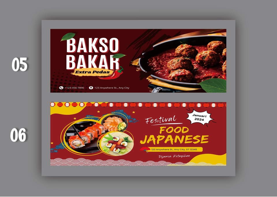 Desain Benner/Spanduk Modern dan Minimalis