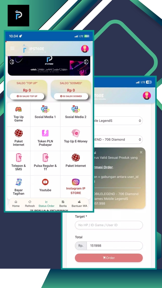 Website Pulsa, Top up Games, PPOB, Sosial Media Marketing ( SMM panel ...