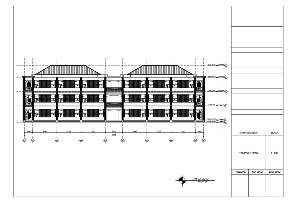 PEMBUATAN GAMBAR DED BANGUNAN RUMAH TINGGAL