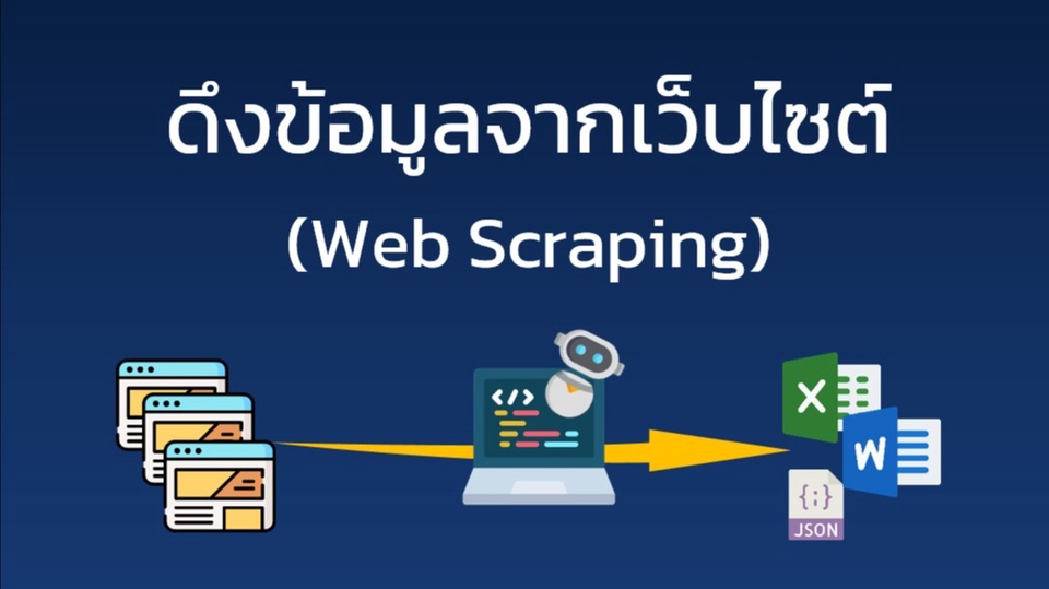 ดึงข้อมูลจากเว็บไซต์