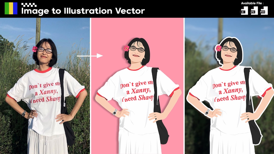 Ubah foto biasa menjadi ilustrasi Vector.