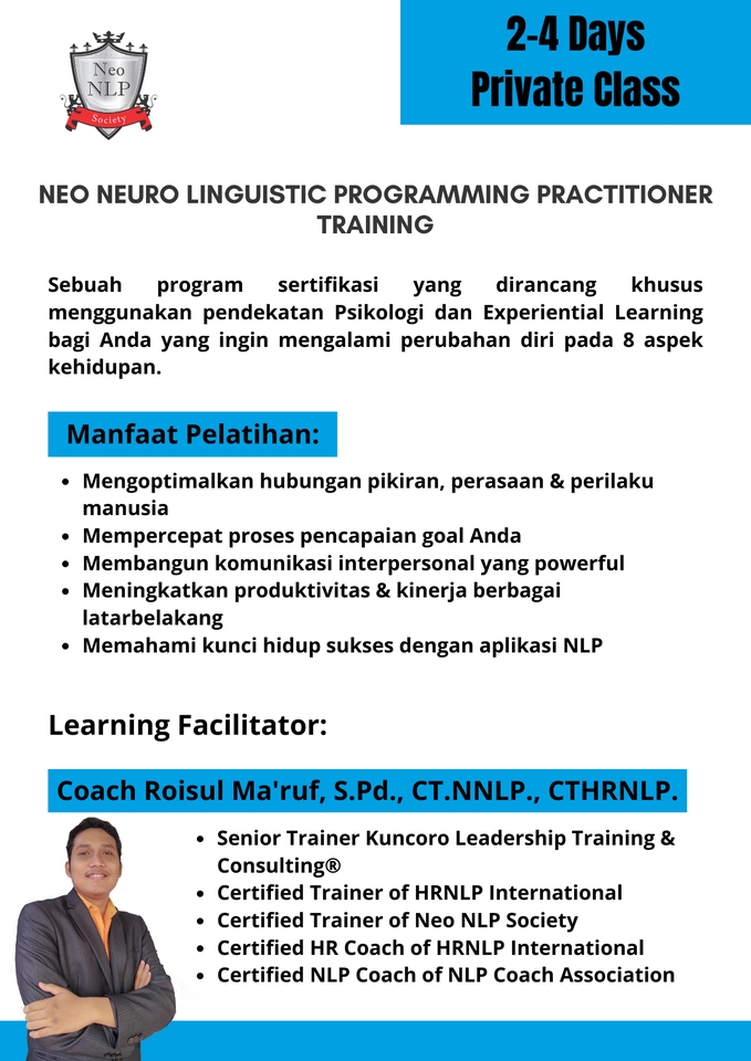 Kunci Bahagia 24 Jam! - Training & Sertifikasi NLP Practitioner dari ...