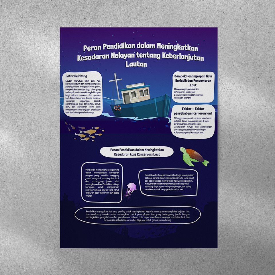Poster Desain & Infografis Modern Style