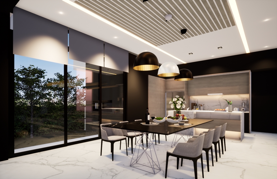 3D Perspective Render Exterior, Interior ทั้งแบบปกติ และแบบที่มองได้ 360 ํ