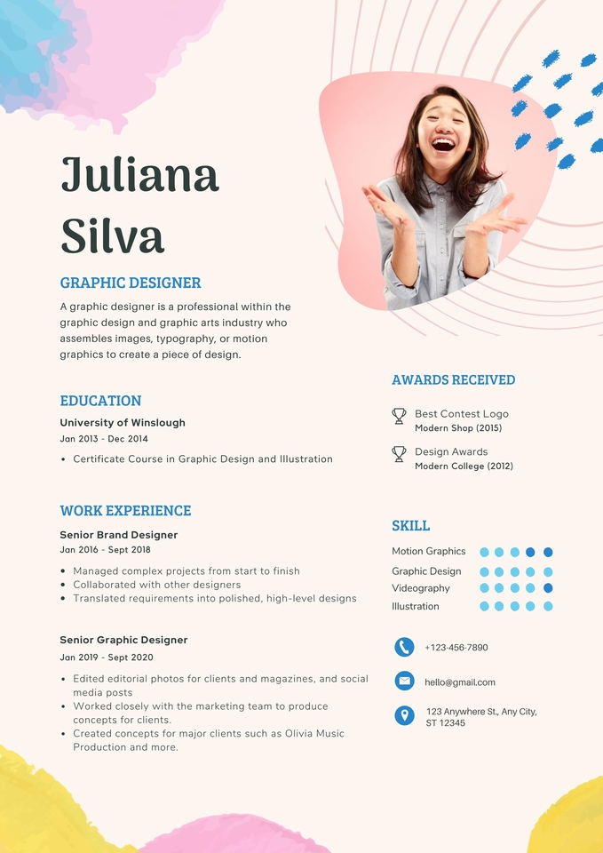 Desain CV ATS dan Creative (English & Indonesia) 1 Hari Jadi