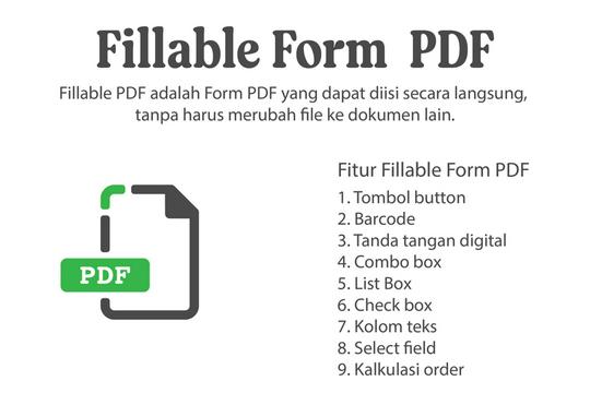 Fillable Form PDF, Konversi PDF