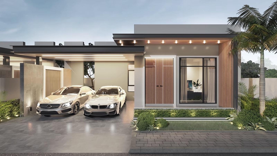 Render Perspective interior and exterior
