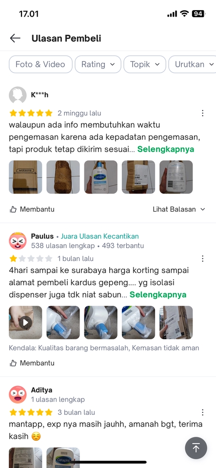 Review Produk Tokopedia