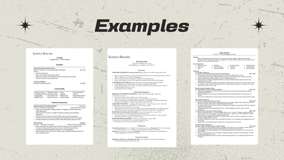 Jasa Desain Creative atau Harvard ATS-friendly Resume