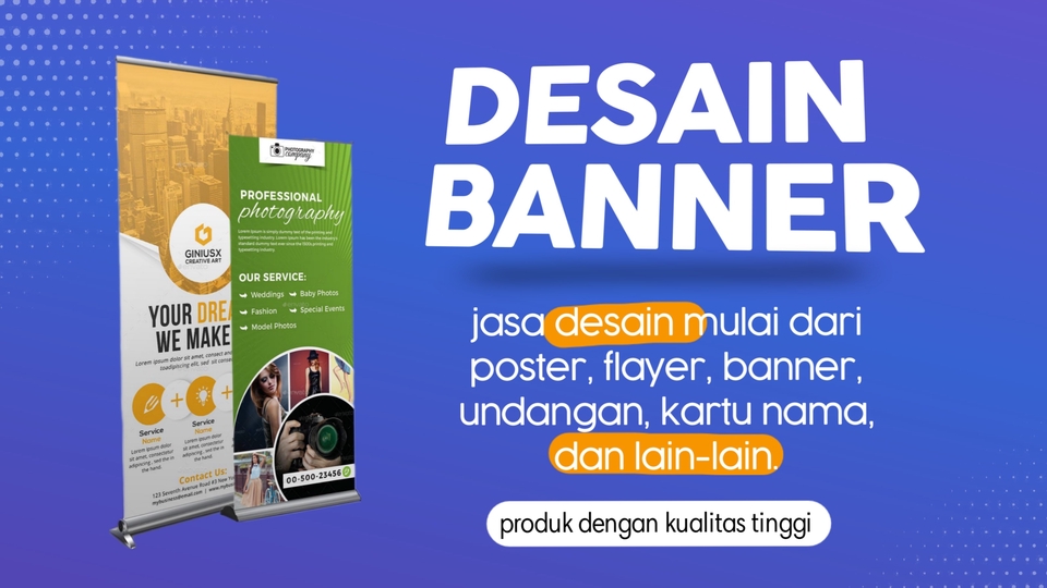 Jasa Design poster, flayer, Brosur, banner, social media content, dll