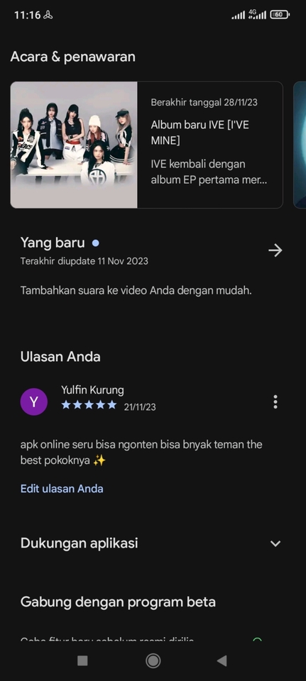Saya menawarkan jasa pemberi Review pada apk online, dan tokoh² online sesuai dengan deskripsi