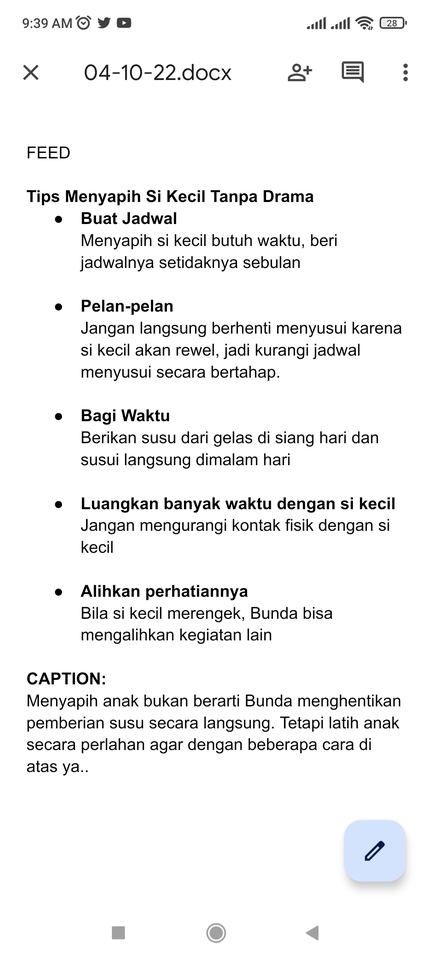 Jasa Tulis Konten Instagram dan Caption