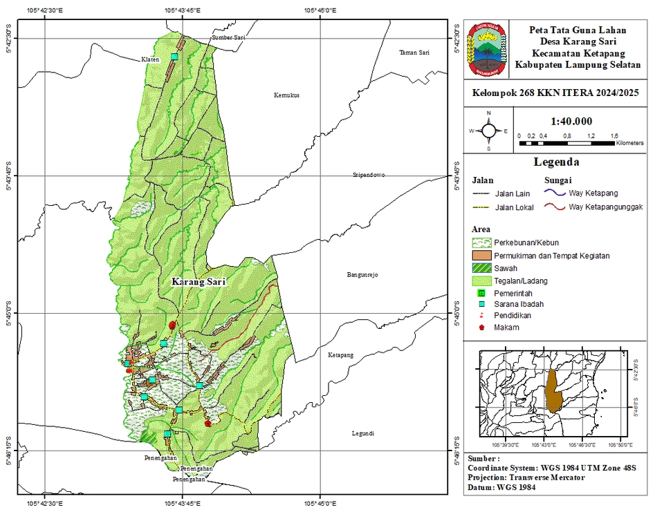 Pembuatan Peta Administrasi, Tata Guna Lahan, dan Topografi