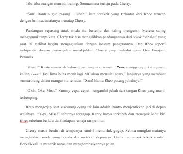 Jasa Penulisan dan Pengeditan Tulisan (Karya Fiksi)