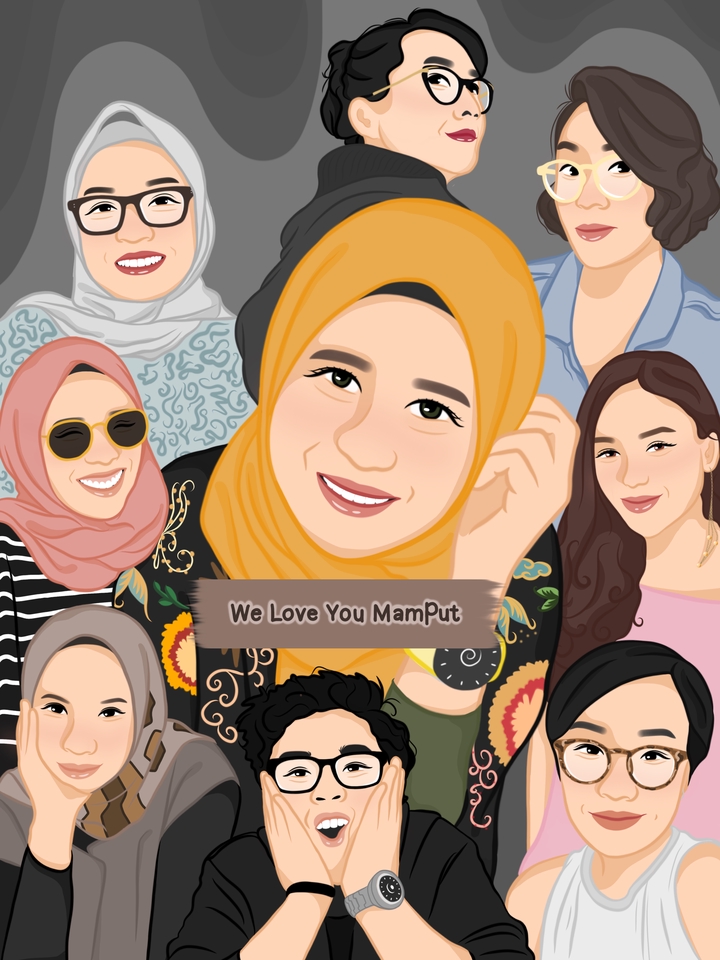 Gambar Portrait, jadi 1-2 hari