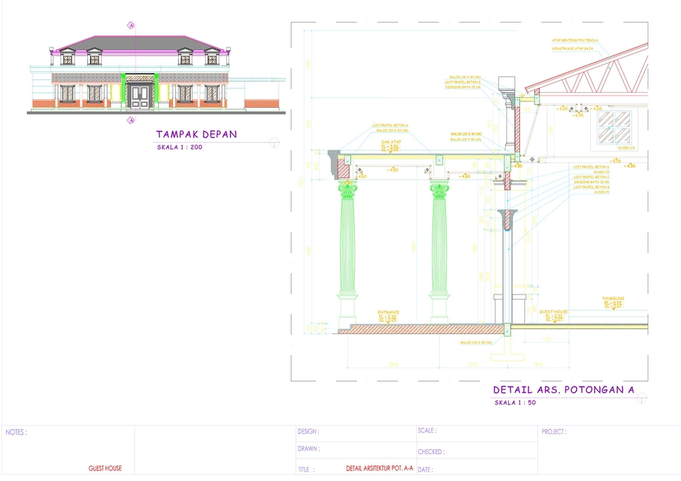 AutoCAD 2D-Shop Drawing-DED-As Built-IMB | 7000/m2 | Desain Rumah-Ruko ...