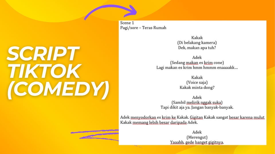 Jasa Pembuatan Script Tiktok/Youtube dan Social Media