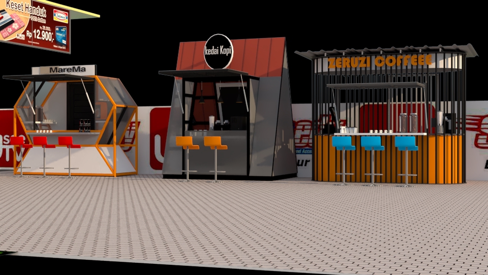 Desain Container Booth Container Booth Franchise Rangka Container Custom