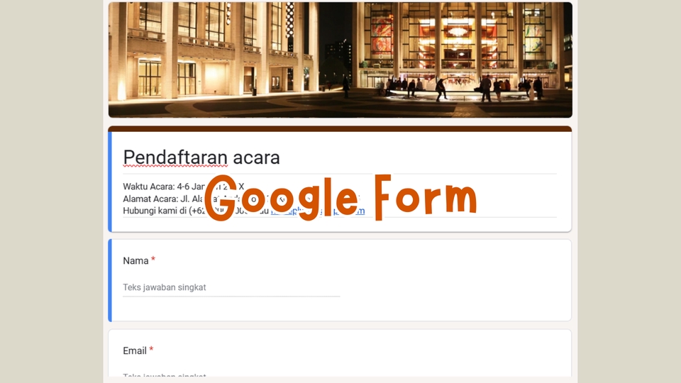 Jasa Pembuatan Google Form