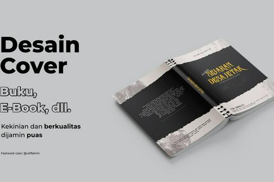 Desain Cover Buku/E-Book kekinian Berkualitas 1 hari jadi