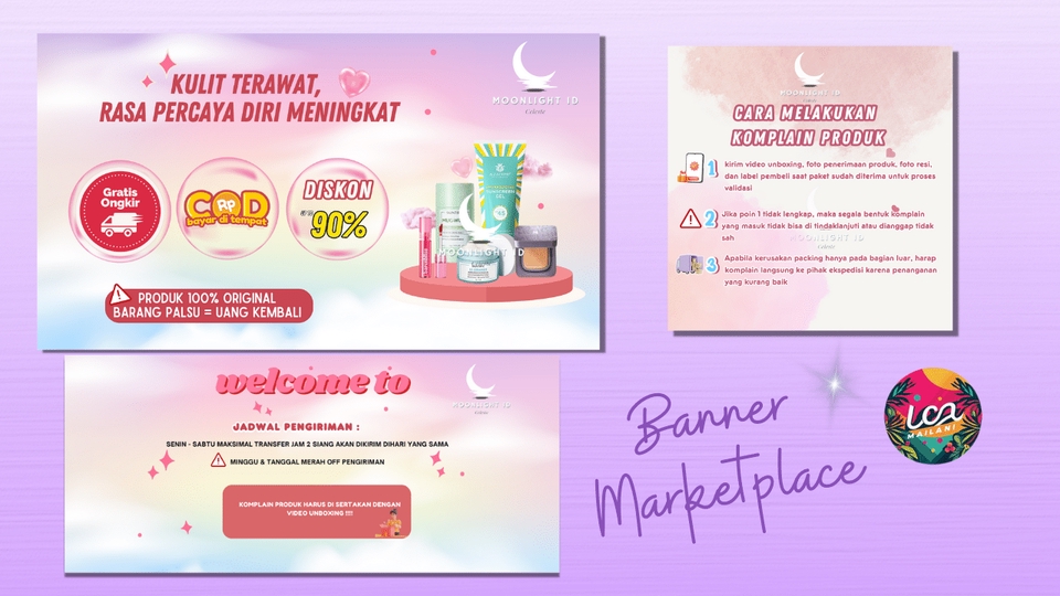 PREMIUM DESAIN BANNER ONLINE SHOP, WEBSITE, POSTER IKLAN UNLIMITED ...