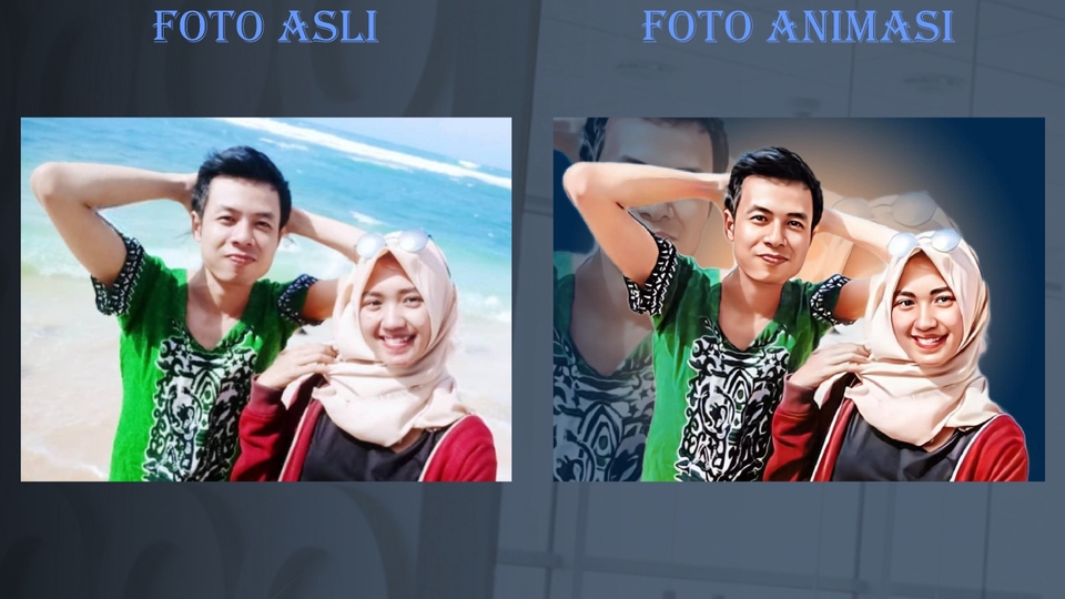 Merubah foto biasa ke gambar animasi 2d Sehari Jadi