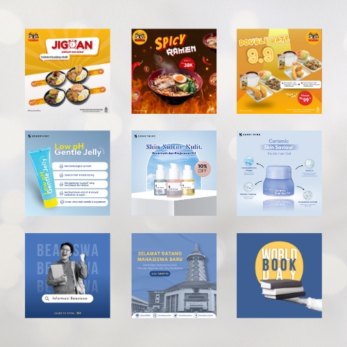 DESAIN SIMPEL SOCIAL MEDIA/ DAILY POST INSTAGRAM/ FEED LAYOUT INSTAGRAM