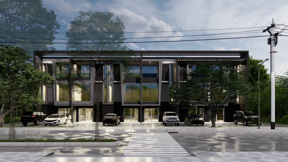 รับออกแบบ 3D Model perspective render & render video (interior/Exterior)