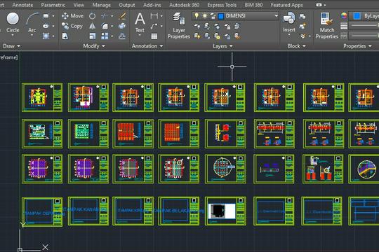 Desain dan Gambar 2D Autocad Bangunan