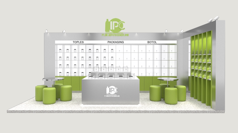 DESIGN BOOTH PAMERAN, EXHIBITION, STAND KOMERSIAL