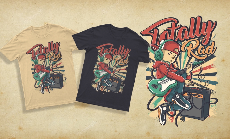 DESAIN KAOS / T-SHIRT CUSTOM ILLUSTRASI ART WORK UNLIMITED REVISI