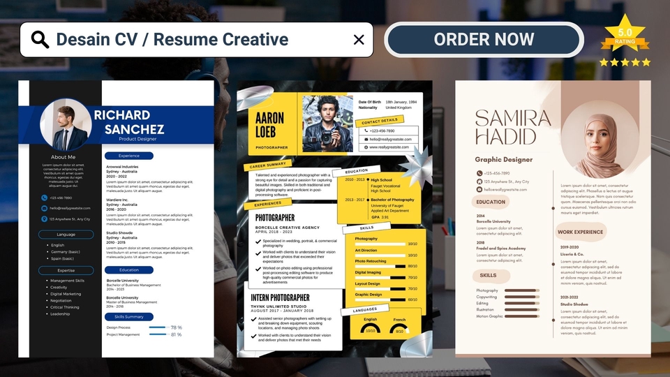 JASA DESAIN CV / RESUME ATS & CREATIVE MURAH DENGAN PENGERJAAN CEPAT